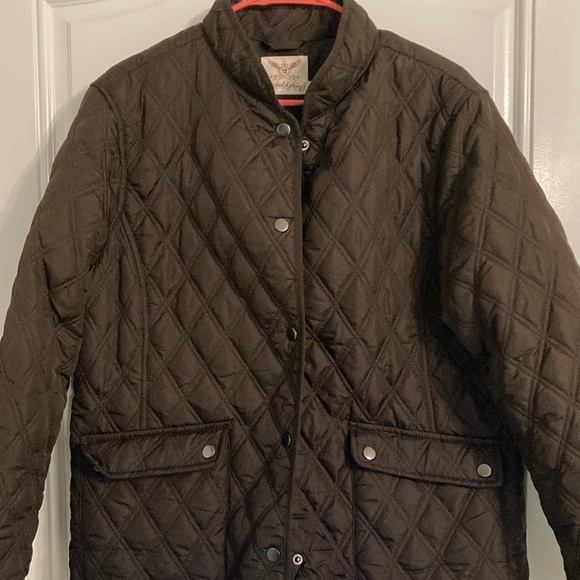 Faded Glory | Jackets & Coats | Quilted Jacket Brown Xl | Poshmark
